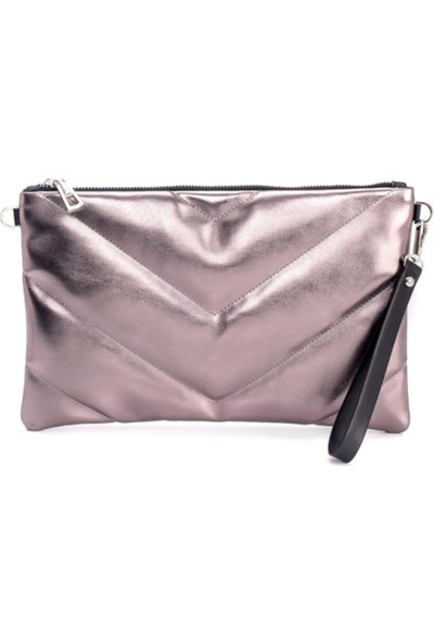 Chapman Clutch Çanta Gümüş