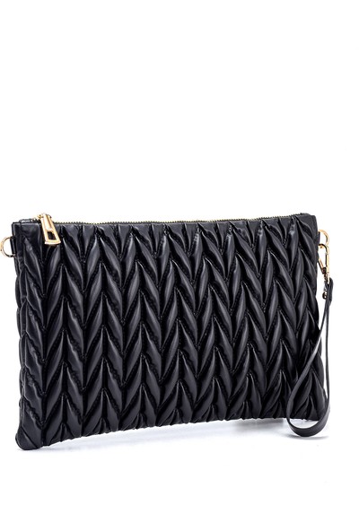 Chapman Clutch Çanta Mat Siyah