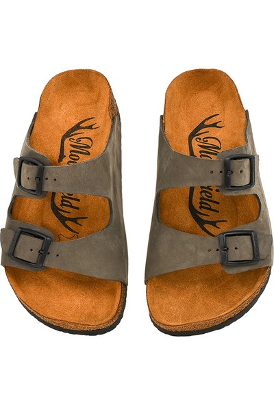 Moosefield Kids Deri Haki Çocuk Terlik