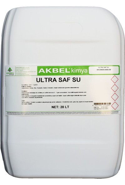 Akbel Ultra Saf Su 20 Litre