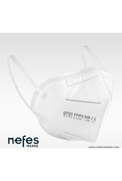 Nefes N95 5 Katlı Ffp2 Maske Tek Tek Paketli