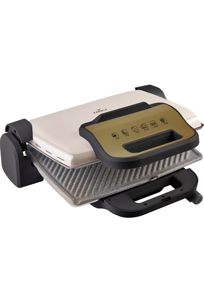 Karaca Retro Krem Izgara ve Tost Makinesi Karaca Retro Krem Izgara ve Tost Makinesi