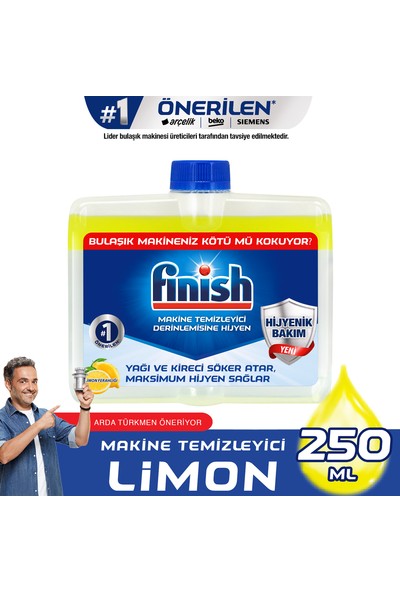 Finish Bulaşık Makinesi Temizleyici Sıvı Limon 250 ml Finish Bulaşık Makinesi Temizleyici Sıvı Limon 250 ml