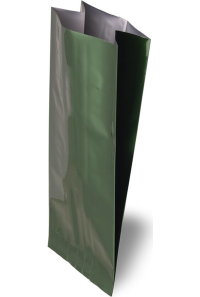 Yeşil Yandan Körüklü Alüminyum Torba 500'lü - 7,5X20 cm