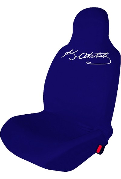 Öziron Lada Vaz Oto Koltuk Servis Kılıfı Penye K.atatürk Imza Baskılı Ön Arka Takım Lacivert