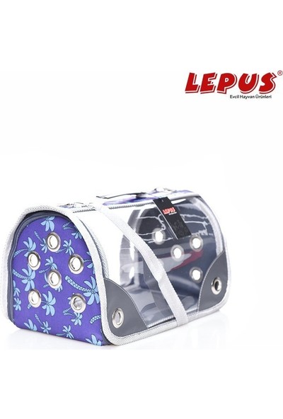 Lepus Şeffaf Fly Bag Palmiye Mor M 25X40X25H cm