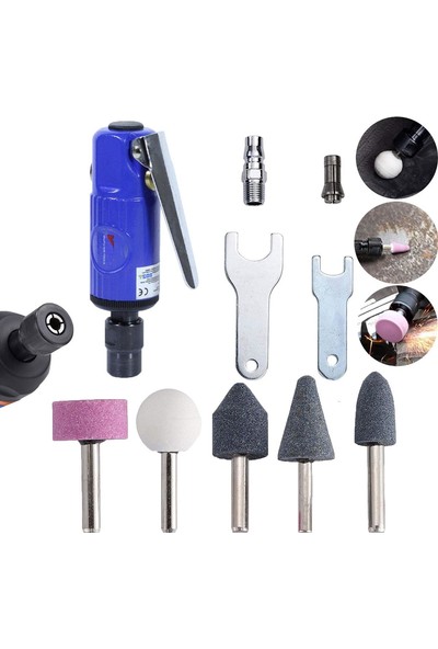 Wufu WFG-1010 Havalı Kalıpçı Taşlama Seti 6 Parça 6mm