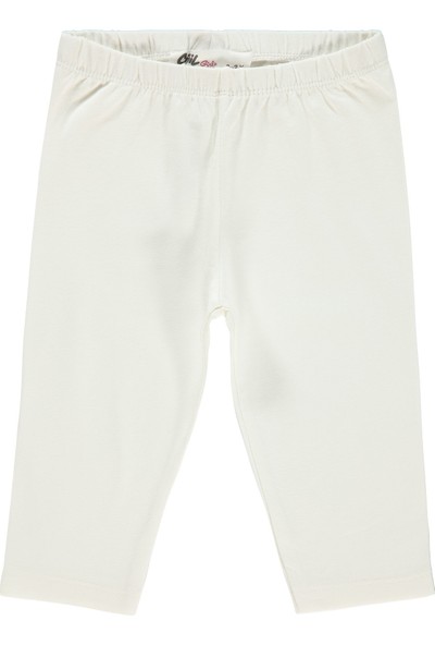 Civil Girls Kız Çocuk Kısa Tayt 2-5 Yaş Ekru