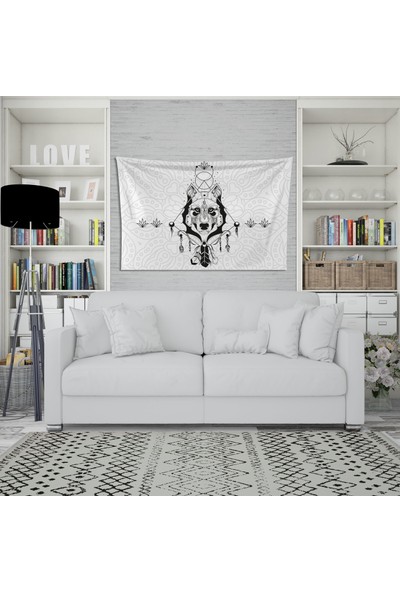 Vagonik Dream Catcher Kurt Duvar Örtüsü 150X100 cm Vagonik Dream Catcher Kurt Duvar Örtüsü 150X100 cm