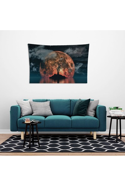 Vagonik Deniz ve Mehtap Duvar Örtüsü Halısı 150 x 100 cm Vagonik Deniz ve Mehtap Duvar Örtüsü Halısı 150 x 100 cm