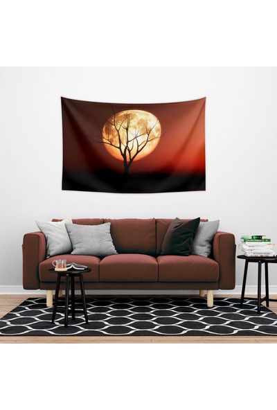 Vagonik Dolunay Manzara Duvar Örtüsü Halısı 150 x 100 cm Vagonik Dolunay Manzara Duvar Örtüsü Halısı 150 x 100 cm