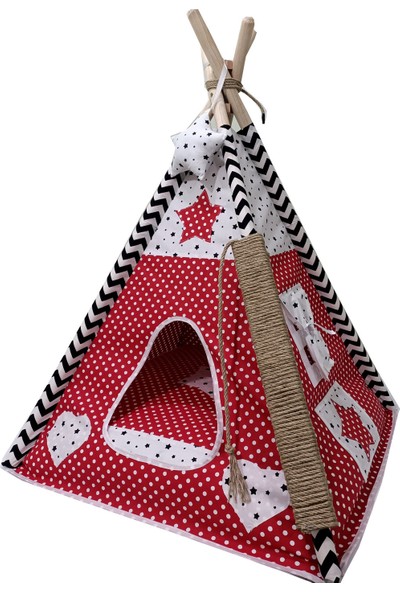 Moonstar Kırmızı Kedi Köpek Çadırı Moonstar Kırmızı Kedi Köpek Çadırı