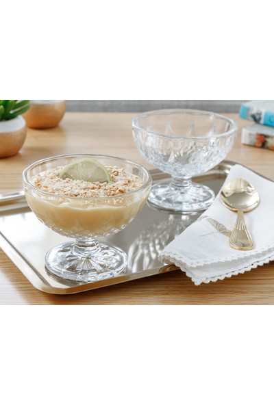 English Home Rich Cam 2'li Dondurma Kasesi 200 ml Şeffaf