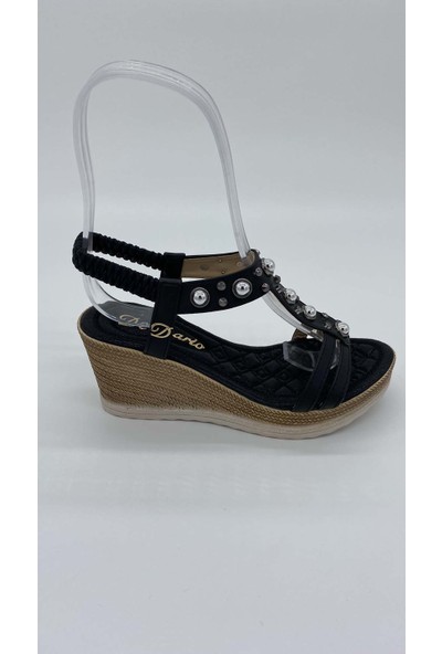 De Scarıo Dolgu 010 Taslı Sandalet