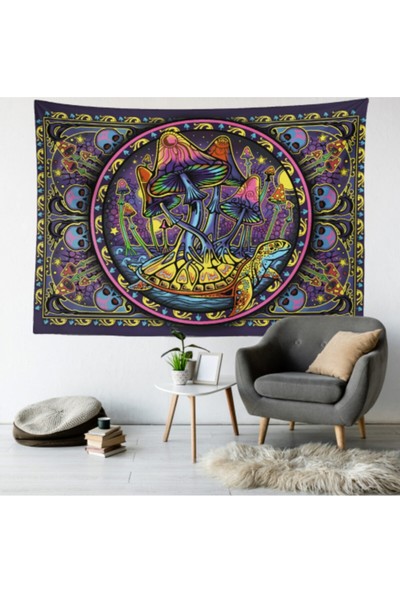 Hobimania Mantar Mor Duvar Örtüsü Duvar Halısı Tapestry 150X100 cm Duvar Dekorasyon Moda Hobimania Mantar Mor Duvar Örtüsü Duvar Halısı Tapestry 150X100 cm Duvar Dekorasyon Moda