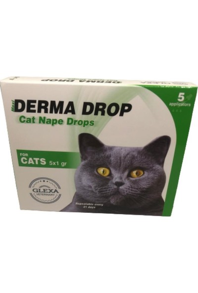 Glexa Maxi Derma Drop Kedi Ense Damlası 5 x 1 gr Glexa Maxi Derma Drop Kedi Ense Damlası 5 x 1 gr