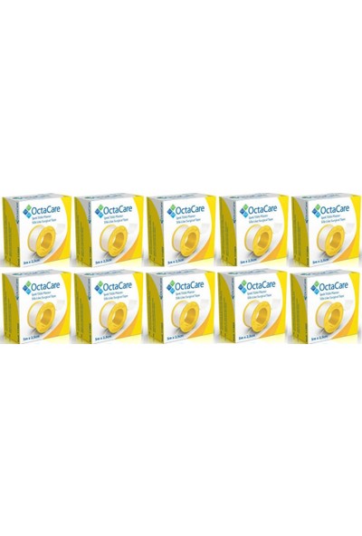 Octacare C1502 Tıbbi Ipek Flaster 5m x 2,5cm 10 Adet Octacare C1502 Tıbbi Ipek Flaster 5m x 2,5cm 10 Adet