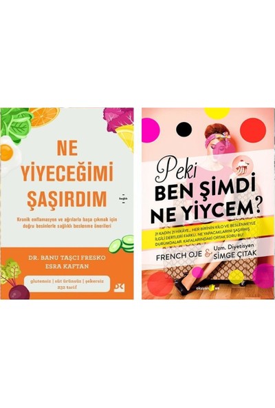 Ne Yiyeceğimi Şaşırdım + Peki Ben Şimdi Ne Yiycem 2 Kitap Ne Yiyeceğimi Şaşırdım + Peki Ben Şimdi Ne Yiycem 2 Kitap
