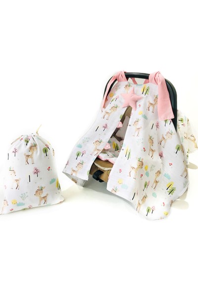 Atölye Eda Müslin puset Örtüsü Minderi Kese 3 Parça Atölye Eda Müslin puset Örtüsü Minderi Kese 3 Parça