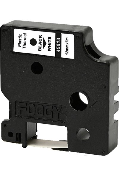 Foogy Dymo D1 Muadili Yedek Thermal Şerit Etiket 12 mm x 7 mt Plastik Beyaz Foogy Dymo D1 Muadili Yedek Thermal Şerit Etiket 12 mm x 7 mt Plastik Beyaz