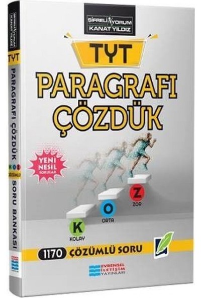 YKS Paragrafı Çözdük Kolaydan Zora Çözümlü Soru Bankası - Kanat Yıldız