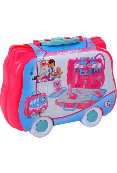 Çebi Toys Oyuncak Doktor Seti Çantam Valiz Pembe Çebi Toys Oyuncak Doktor Seti Çantam Valiz Pembe