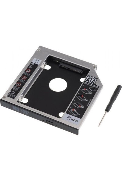 Qcell Lenovo 310-15IKB 80TV 2. Disk Kızak SSD HDD Caddy 9.5mm Qcell Lenovo 310-15IKB 80TV 2. Disk Kızak SSD HDD Caddy 9.5mm