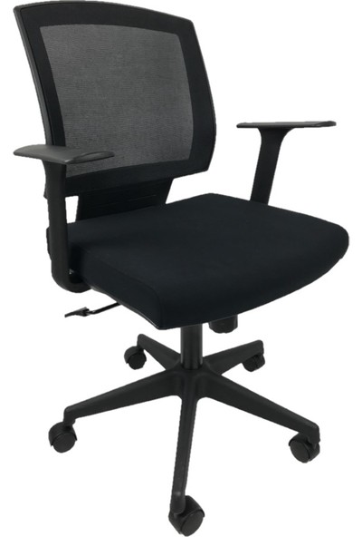 Goldsit Reks One Fileli Çalışma Koltuğu 100 P- Siyah Kumaş