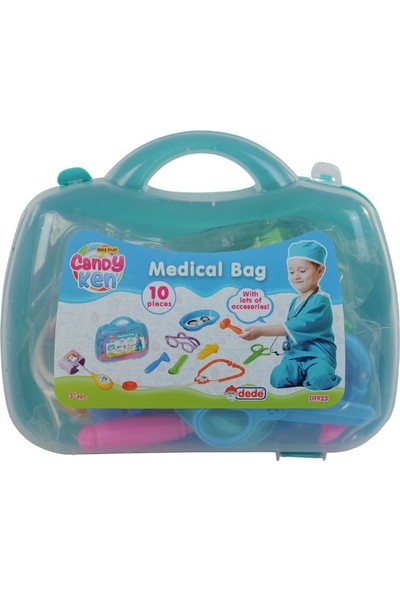 Dede Oyuncak Candy Oyuncak Doktor Seti Çantası Yeşil Dede Oyuncak Candy Oyuncak Doktor Seti Çantası Yeşil