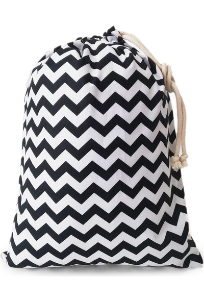 Atölye Eda Zigzag Desen Kese