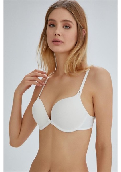 Eros Ersk130 Lilyum Kulaklı Double Push Up Tek Sütyen Ekru Fiyatı