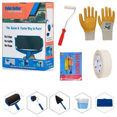 Smart Paint Rulo 9 Parça Paint Roller Ev Ofis Bahçe Boya Badana Rulosu ...