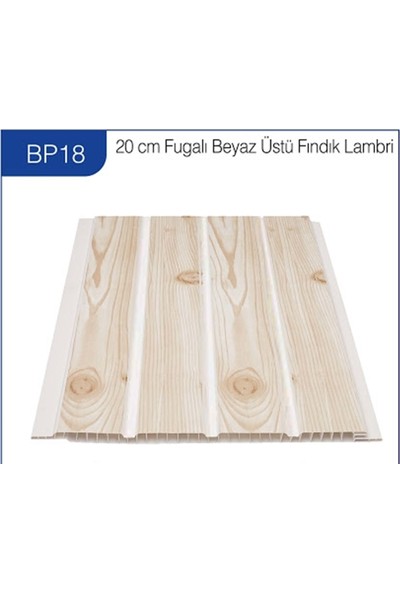 Flaş Group Pvc Beyaz Üstü Fındık Plastik Tavan Ve Duvar Lambri Fugalı 50cm Flaş Group Pvc Beyaz Üstü Fındık Plastik Tavan Ve Duvar Lambri Fugalı 50cm