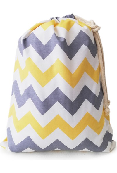 Atölye Eda Zigzag Desen Kese