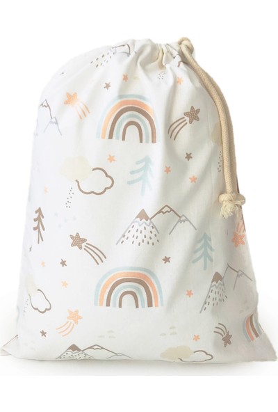 Atölye Eda Gökkuşağı Desen Kese