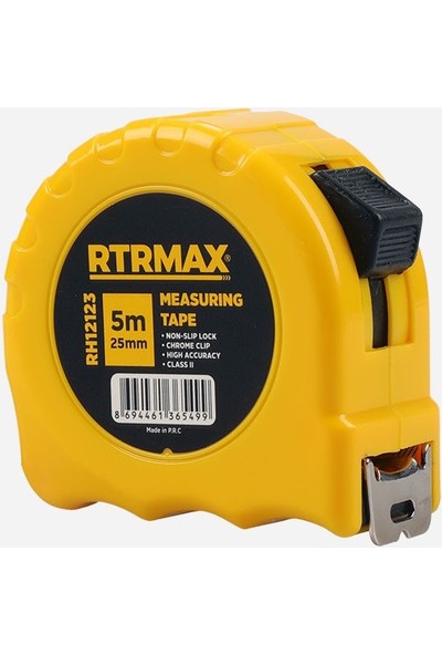 RTRMAX Şerit Metre 5 mt x 25 mm
