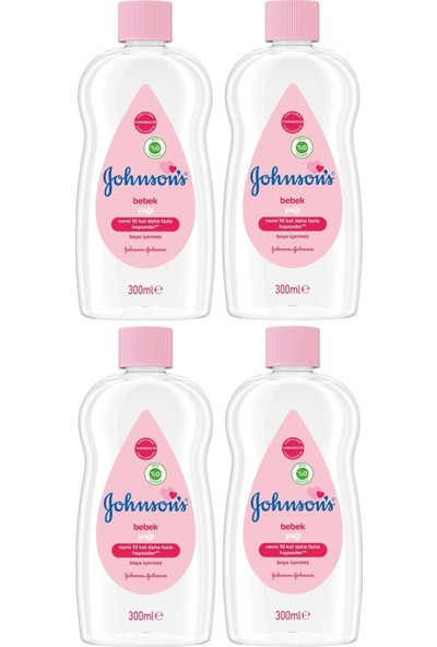 Johnsons Baby Bebek Yağı 300ML Nemlendirici (Pembe) 4 Lü Set Johnsons Baby Bebek Yağı 300ML Nemlendirici (Pembe) 4 Lü Set