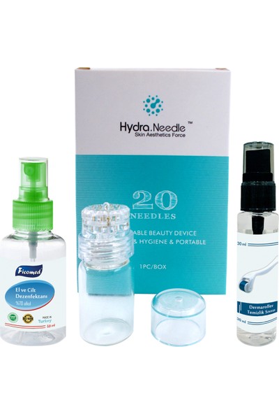 Hydra Needle 1.00 mm 20 Altın İğneli Serum Ampul Uygulayıcı Aplikatör Dermaroller Hydra Needle 1.00 mm 20 Altın İğneli Serum Ampul Uygulayıcı Aplikatör Dermaroller