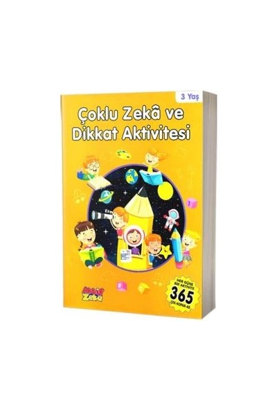 Çoklu Zeka ve Dikkat Aktivitesi 3 Yaş - Turuncu Kitap