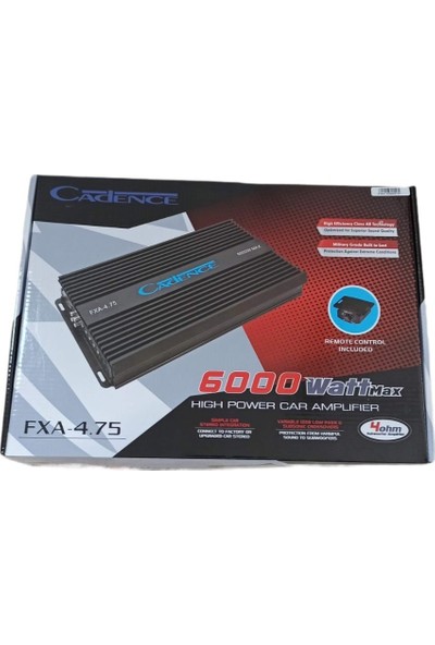 Cadence Fxa-4.75 6000 Walt 4 Kanal Bas Kontrollü Cadence Fxa-4.75 6000 Walt 4 Kanal Bas Kontrollü