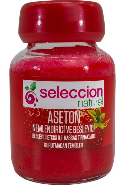 Seleccion Naturel Süngerli Aseton Çilek Kokulu 75 ml Seleccion Naturel Süngerli Aseton Çilek Kokulu 75 ml