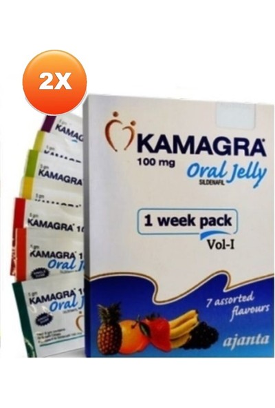 Kamagra Meyveli Jel 7 Ayrı Meyve Aromalı 2 Kutu