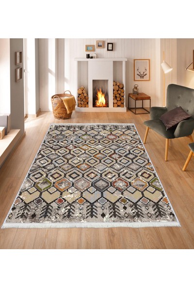 BENZAHOME Dijital Baskılı Deri Taban Halı