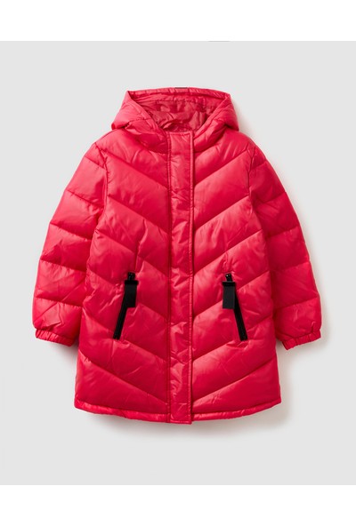 United Colors Of Benetton Şerit Detaylı Dolgulu Mont United Colors Of Benetton Şerit Detaylı Dolgulu Mont
