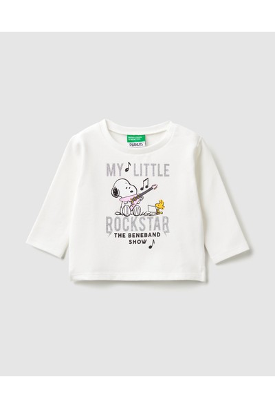United Colors Of Benetton Snoopy Baskılı Sweatshirt