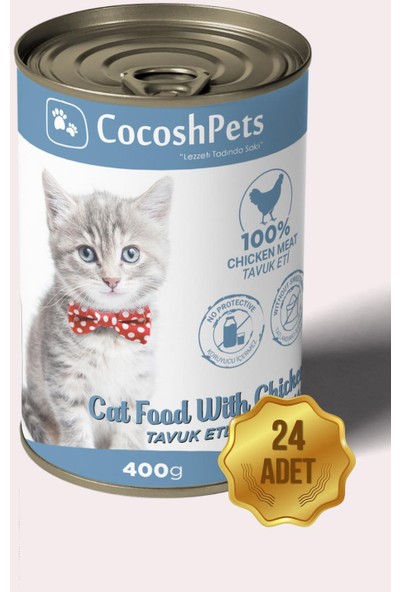 Cocoshpets Tavuk Etli Kedi Maması 24 Adet