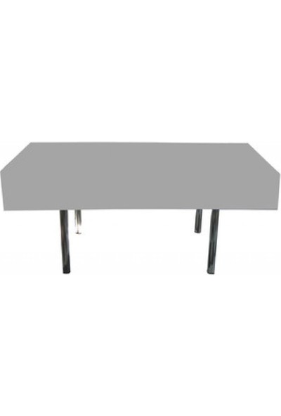 Hayaller Dükkanı Masa Örtüsü Desensiz Yerli Gümüş 137X183 cm P1