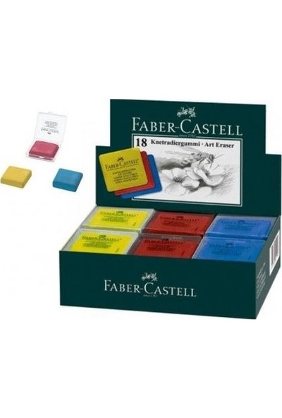 Faber-Castell Renkli Kutulu Hamur Silgi Faber-Castell Renkli Kutulu Hamur Silgi