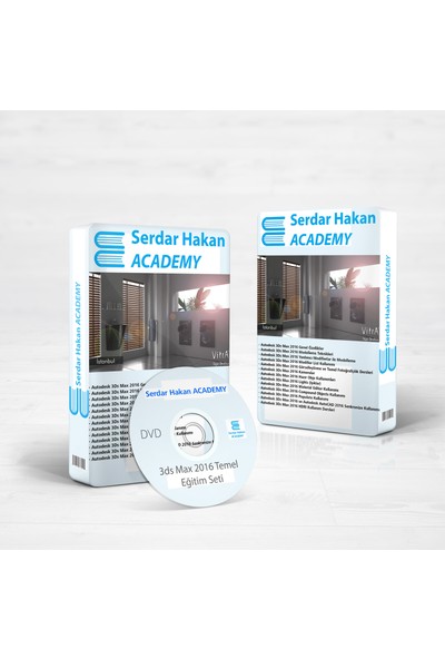 Serdar Hakan Academy 3ds Max 2016 Temel Eğitim DVD Seti + Texture Arşivi Serdar Hakan Academy 3ds Max 2016 Temel Eğitim DVD Seti + Texture Arşivi