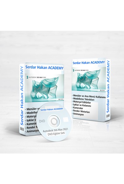 Serdar Hakan Academy 3ds Max 2021 Temel Eğitim Seti (Dvd-Set) + Texture Arşivi Serdar Hakan Academy 3ds Max 2021 Temel Eğitim Seti (Dvd-Set) + Texture Arşivi